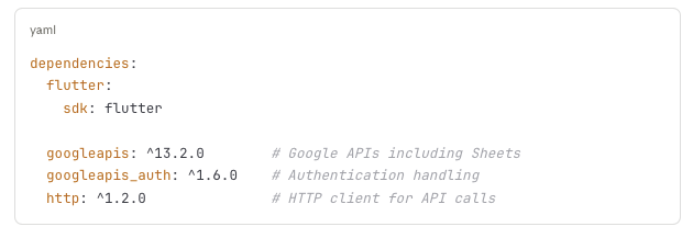 How to Read Google Sheet Data in a Flutter App | Google Sheets API ...